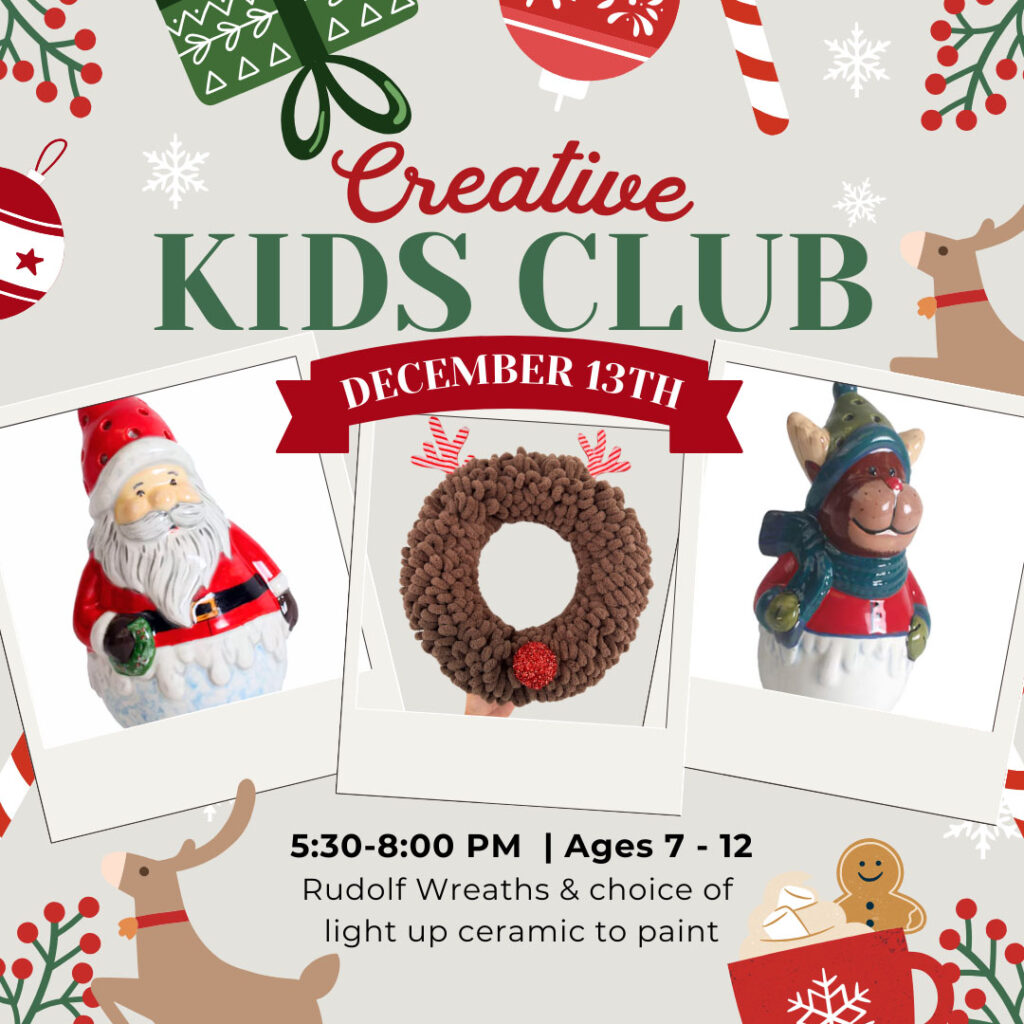 December Creative Kids Club - Creative Hub of Apopka